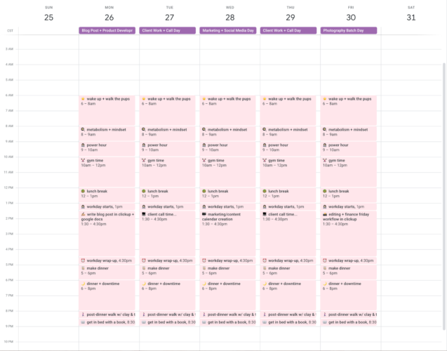 3 Ways to Set Yourself Up for A Productive Week | jessicavickers.com