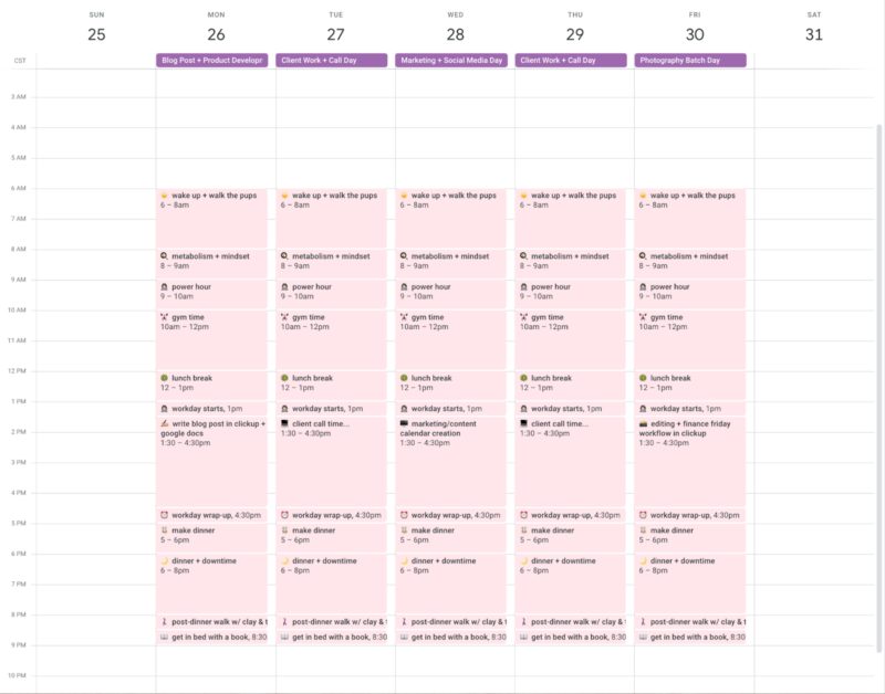 3 Ways to Set Yourself Up for A Productive Week | jessicavickers.com